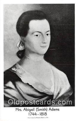 Mrs. Abigail Smith Adams 1744-1818 Pastel Drawn by Benjamin Blyth 1764 ...