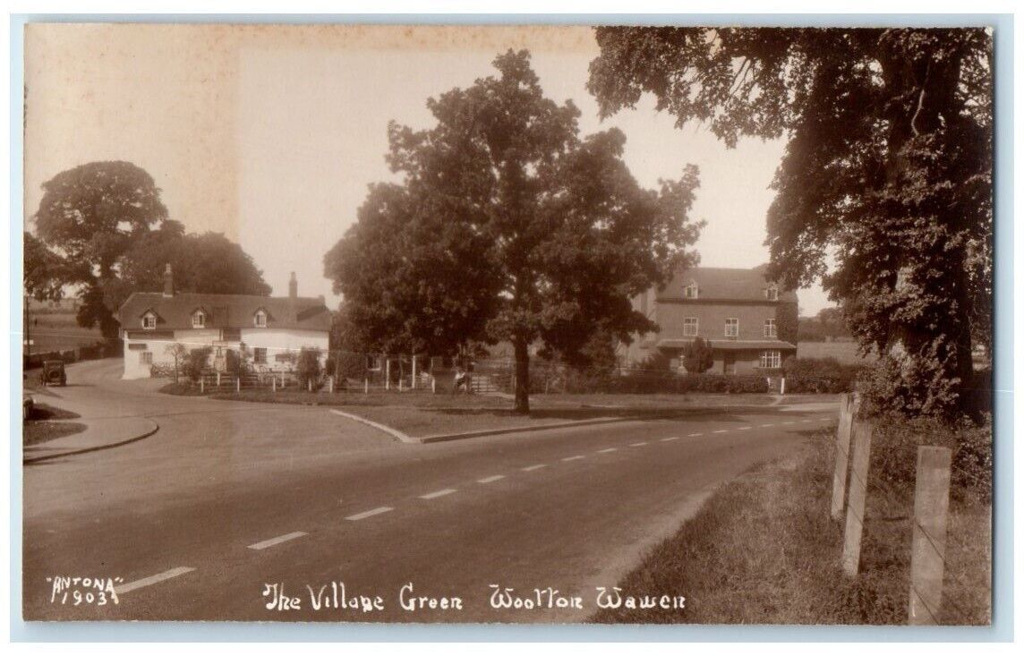c1910s The Village Green Antona Series Wootton Wawen England RPPC Photo ...