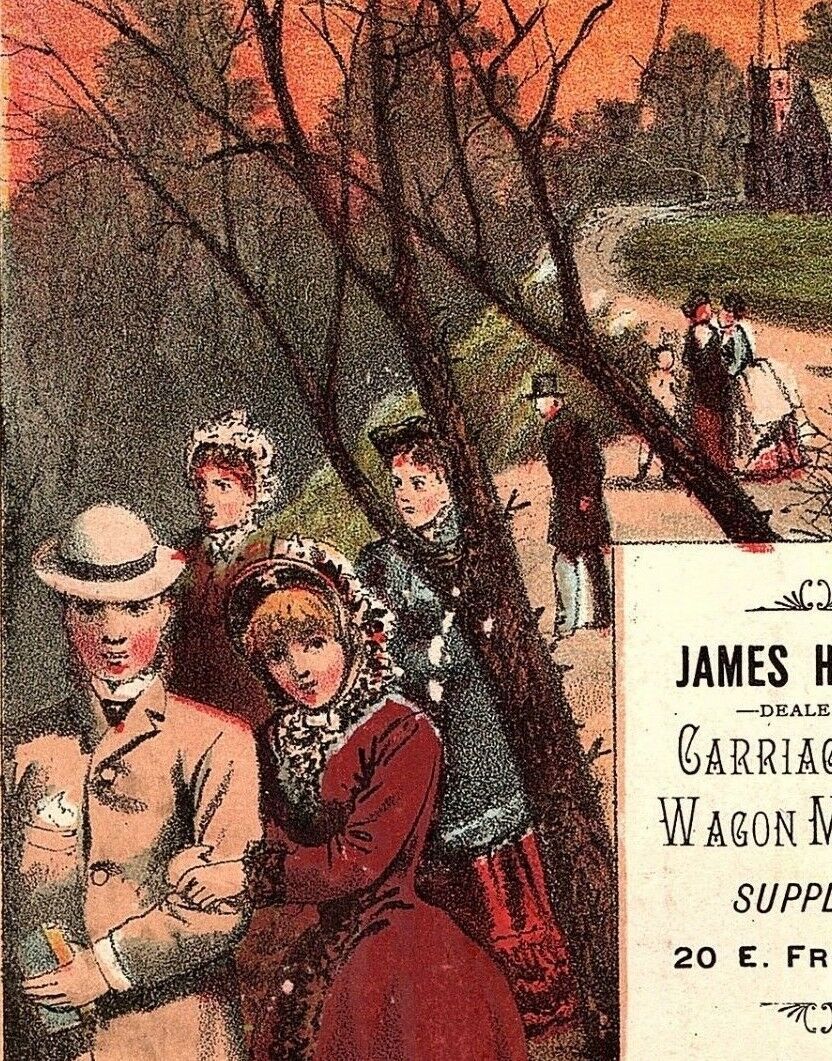 1880's James Houghes Carriage & Wagon Maker Mechanics Tools Trade Card ...