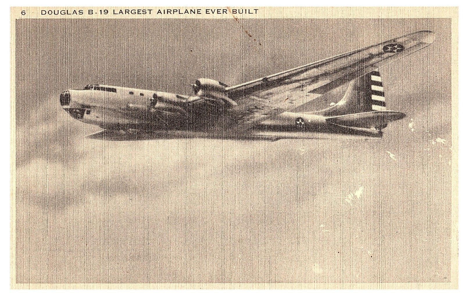 Douglas B 19 Largest Airplane Ever Built Airplane Postcard | Other ...