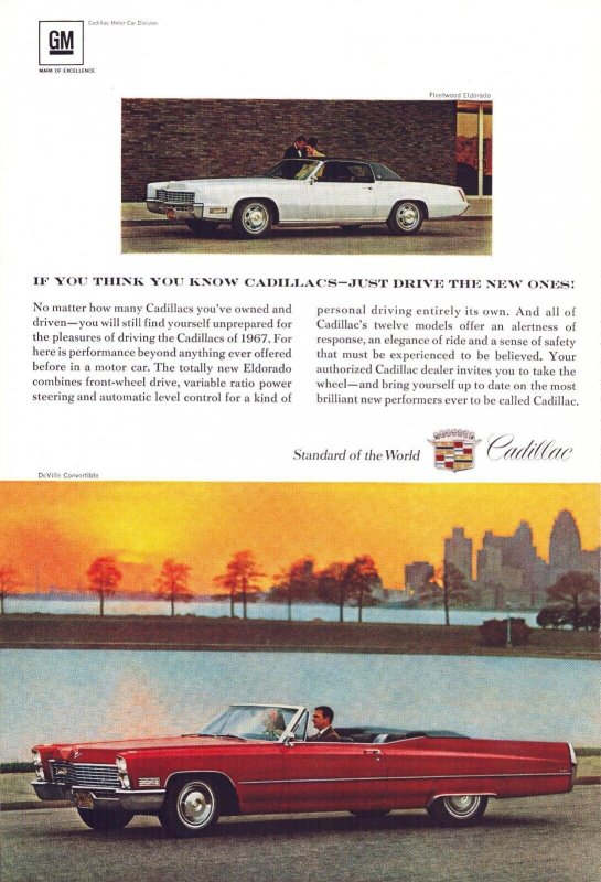 Vintage Print Ad - 1967 for Cadillac and Parke-Davis | Ephemera - Other ...