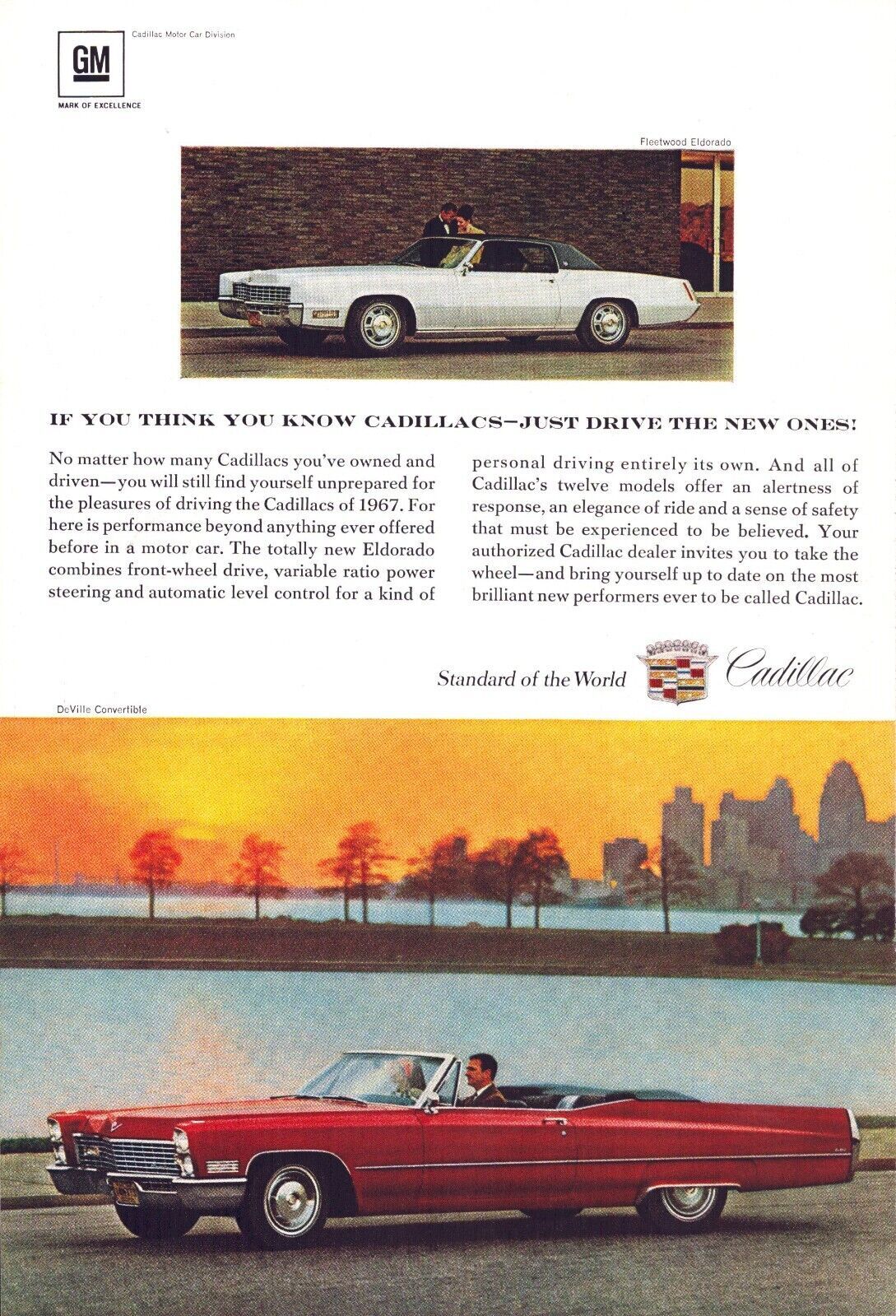 Vintage Print Ad - 1967 for Cadillac and Parke-Davis | Ephemera - Other ...