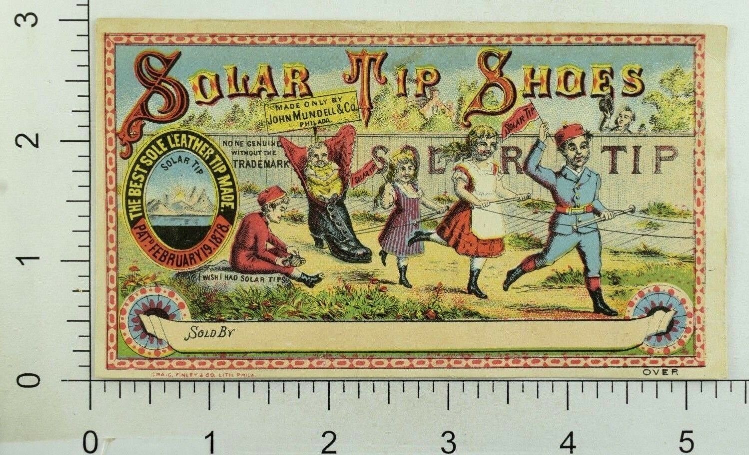 1870's-80's Solar Tip Shoes Children's Parade Baby In Giant Boot P99 ...