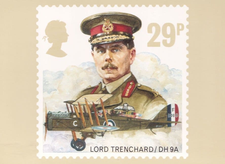 Hugh Trenchard RAF Military Plane DH9A Aircraft Postcard | Topics ...