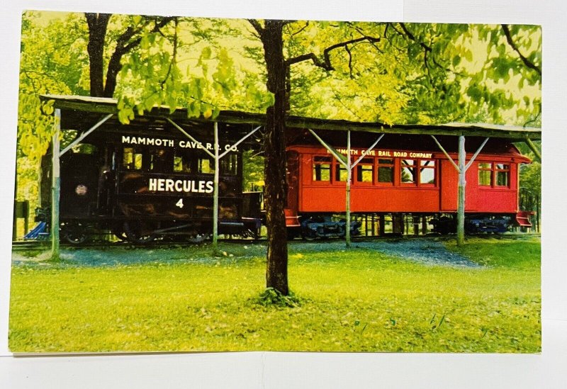 Vintage Postcard Mammoth Cave Railroad Hercules Kentucky National Park ...