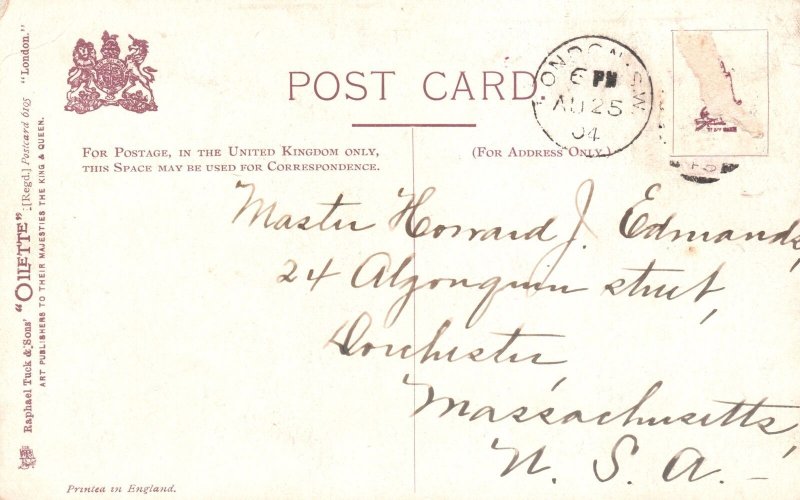 Vintage Postcard 1910's Temple Bar Horse Carriage London England ...
