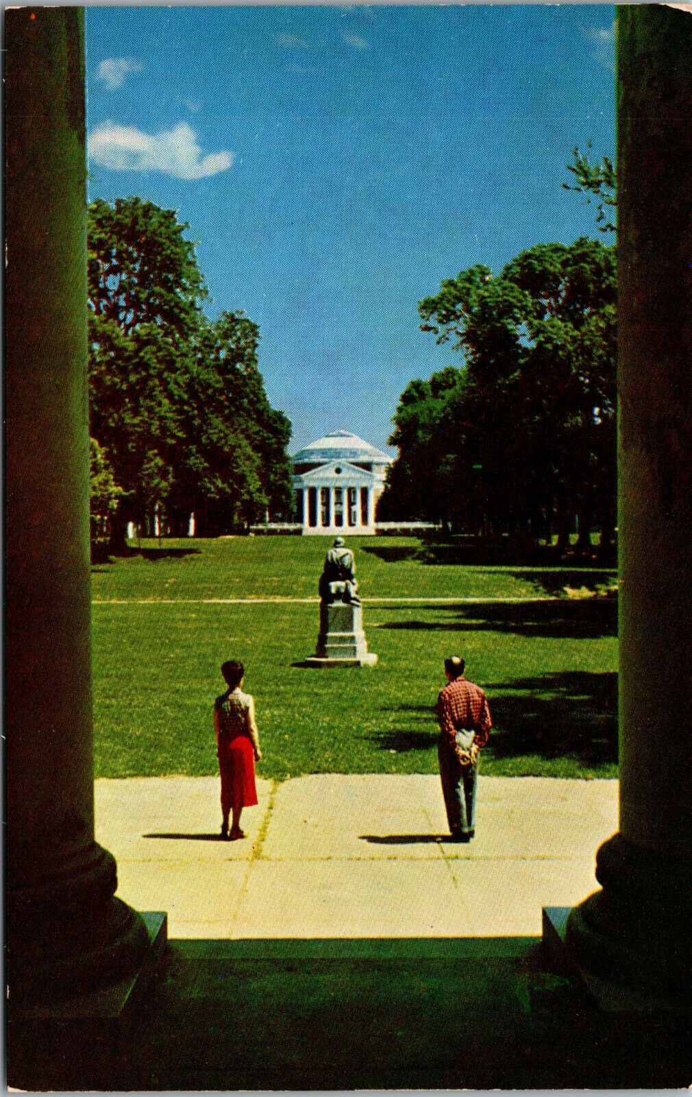 Vtg Lawn Rotunda Cabell Hill University Of Virginia Charlottesville VA ...