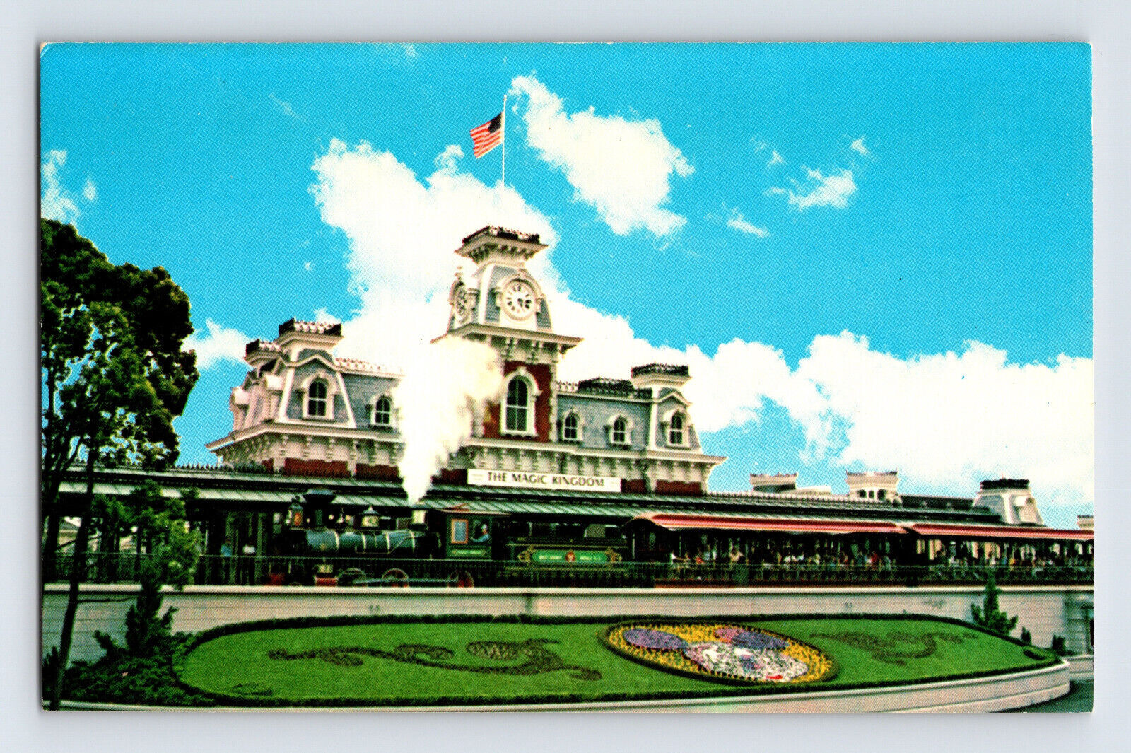 Postcard Florida Orlando FL Walt Disney World Railroad Train Steam ...