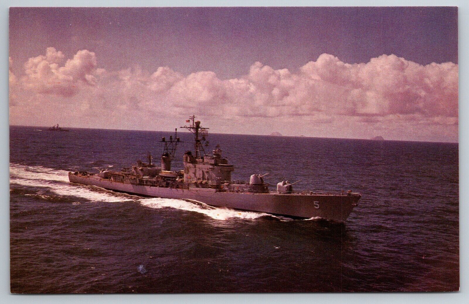 USS Wilkinson DL 5 Navy Mitscher Class Destroyer Photo Postcard | Other ...