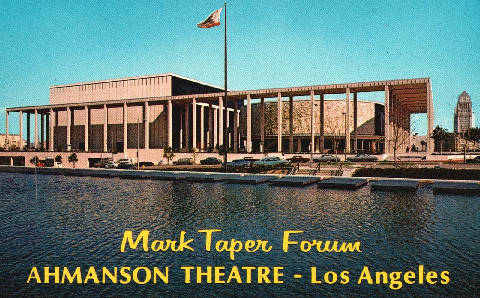 Vintage Postcard Mark Taper Forum Ahmanson Theatre Los Angeles ...