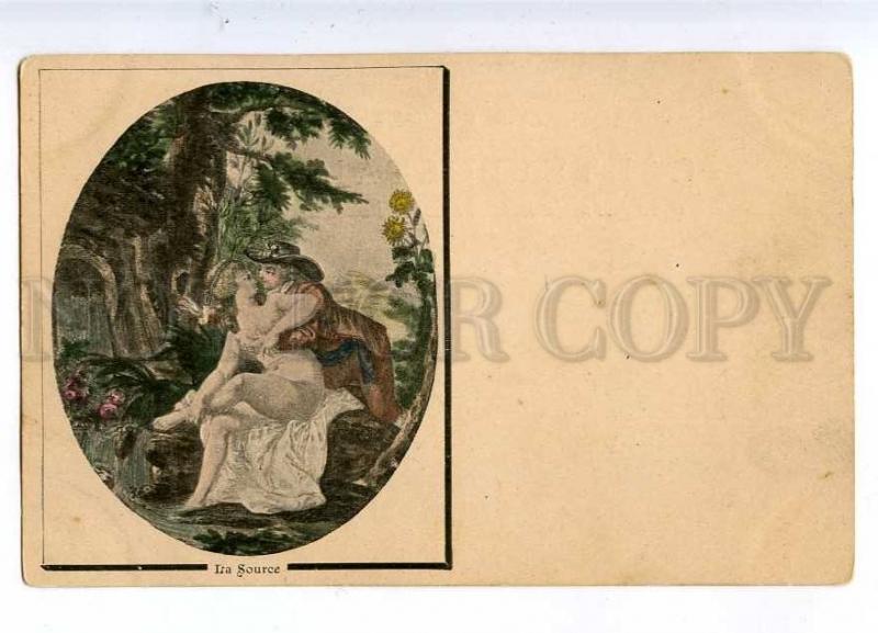 187299 La Source KISS of NUDE NYMPH Vintage postcard | Topics - Risque ...