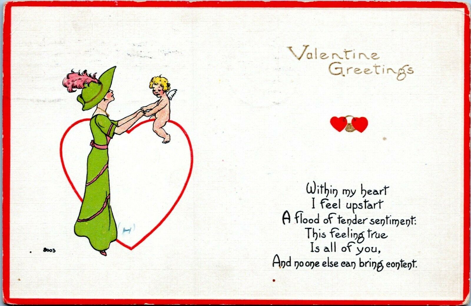 Short Poems For Valentine's Day 213a] To My Valentine [front]" By J ...