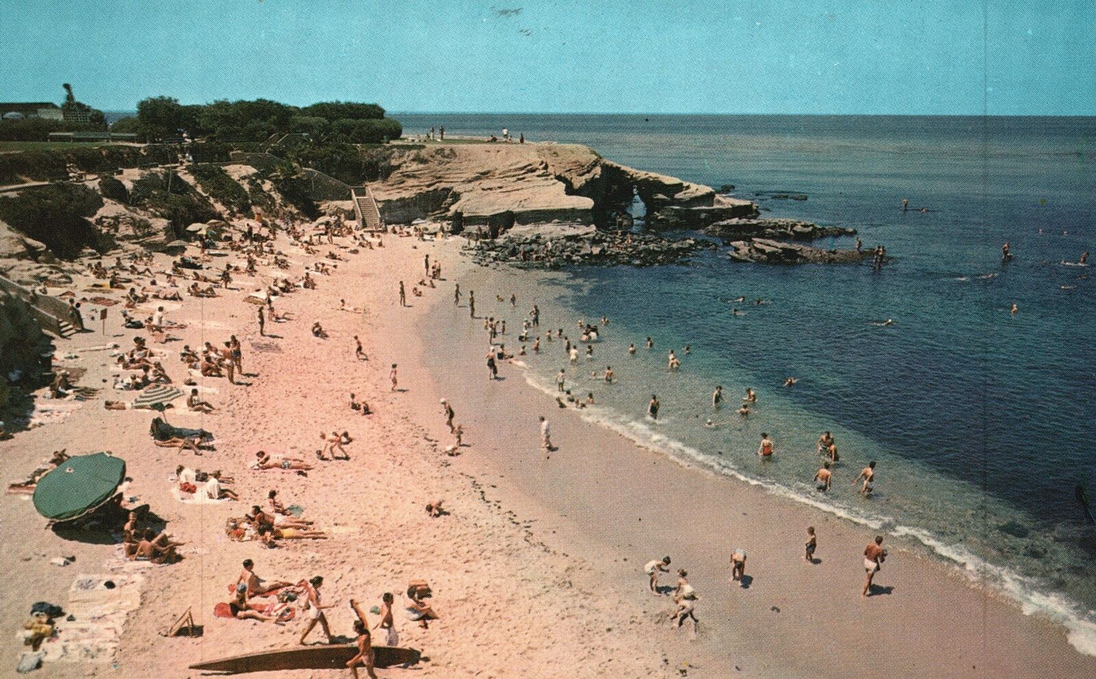 Vintage Postcard 1961 The Famous La Jolla Cove Southern Coastline ...