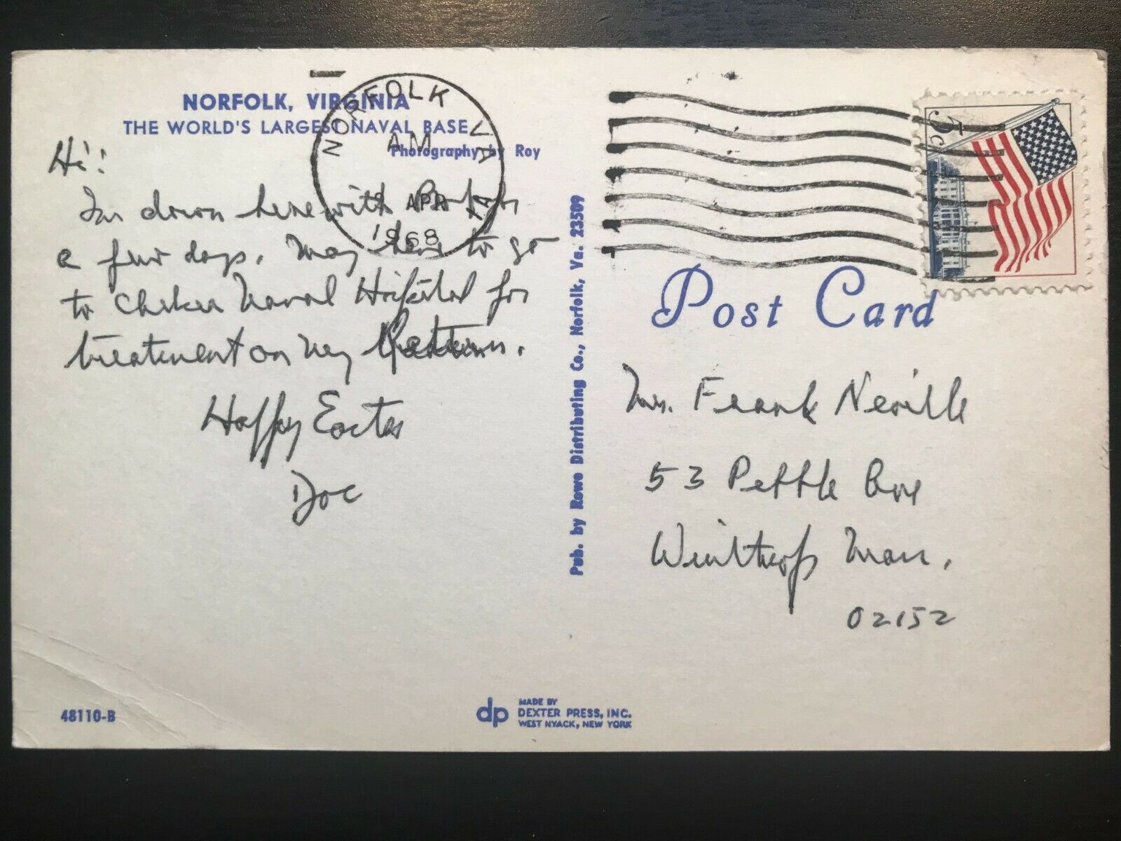 Vintage Postcard 1968 Norfolk Naval Base Norfolk Virginia | United ...