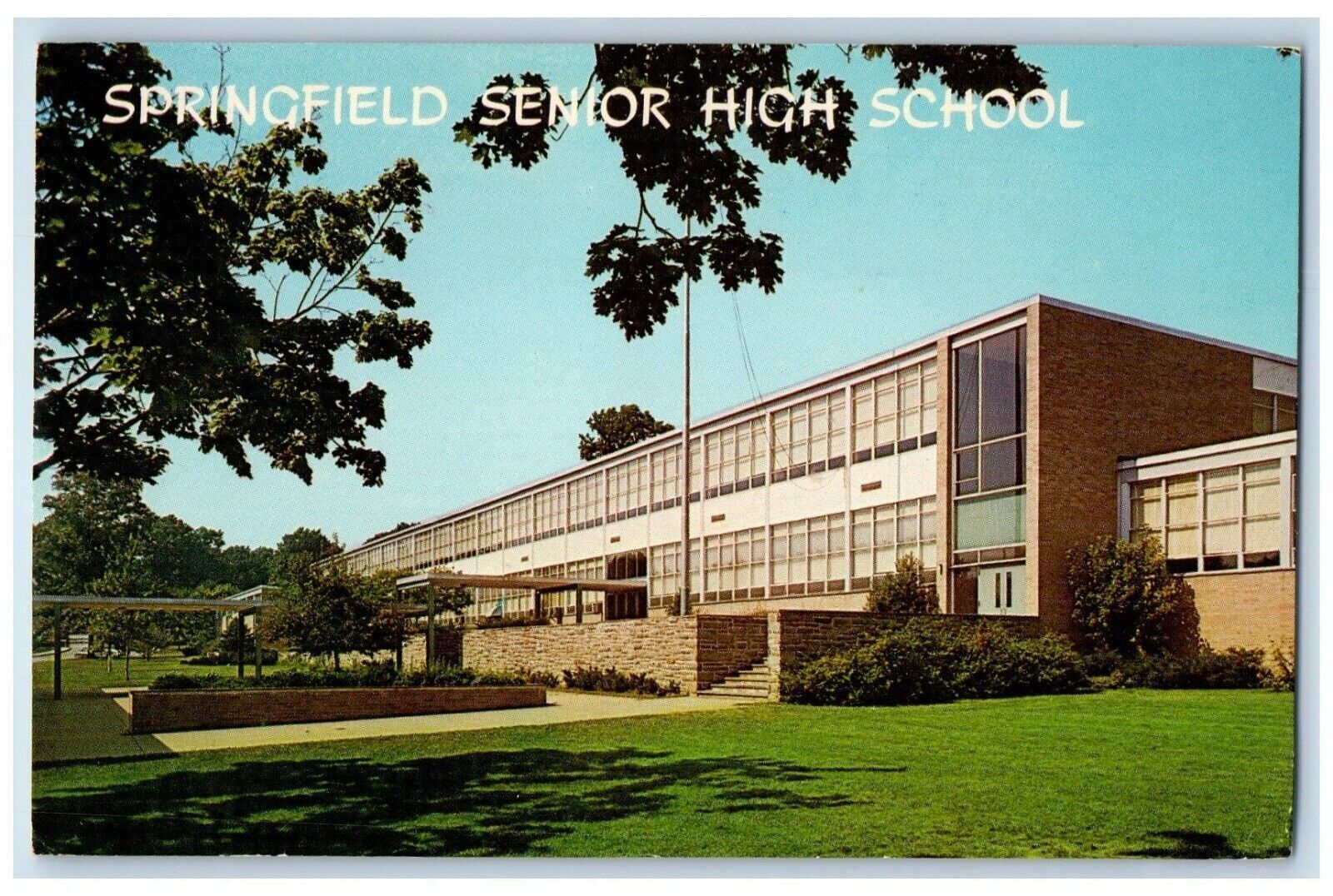 1971 Springfield Senior High School Building Springfield Delaware DE ...