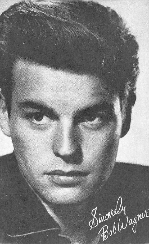 BOB WAGNER Actor Robert Wagner c1950s Arcade Card Vintage Postcard ...