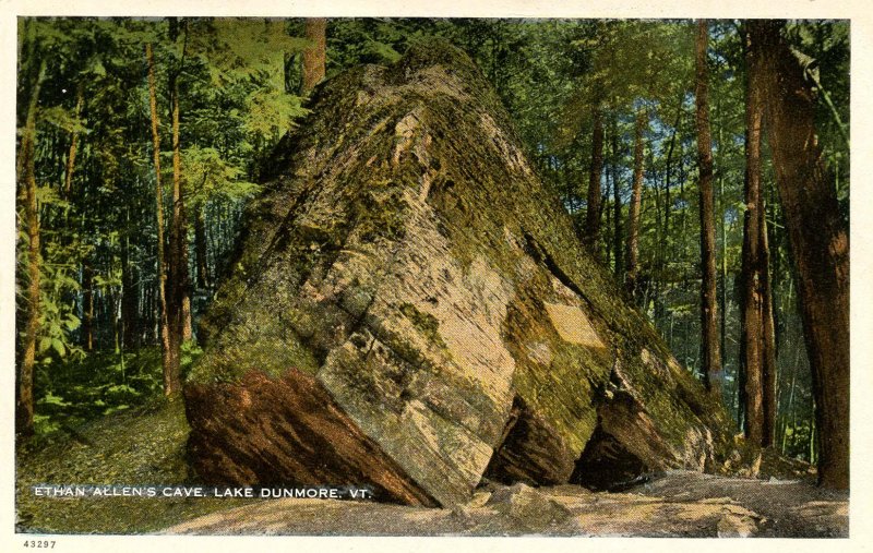 VT - Lake Dunmore. Ethan Allen's Cave | United States - Vermont - Other ...