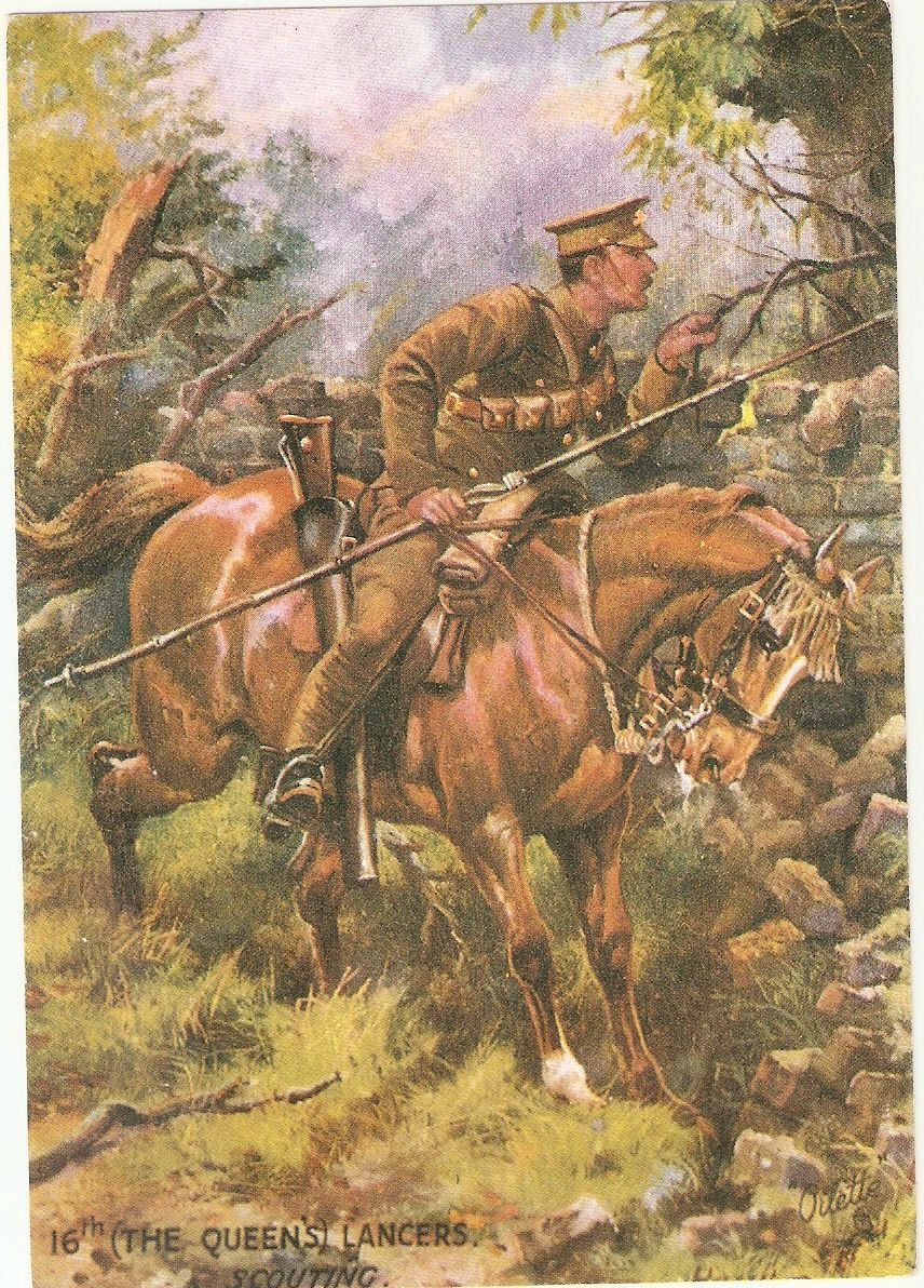 "Harry Payne. The 18th Light Dragons" Modern English repro of a Tuck ...