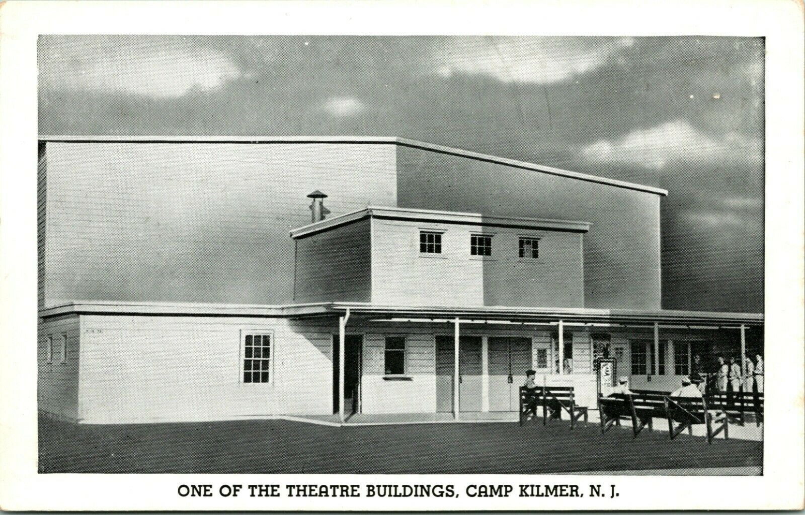 Postcard Camp Kilmer New Jersey NJ One of the Theaters Hament Pub UNP ...