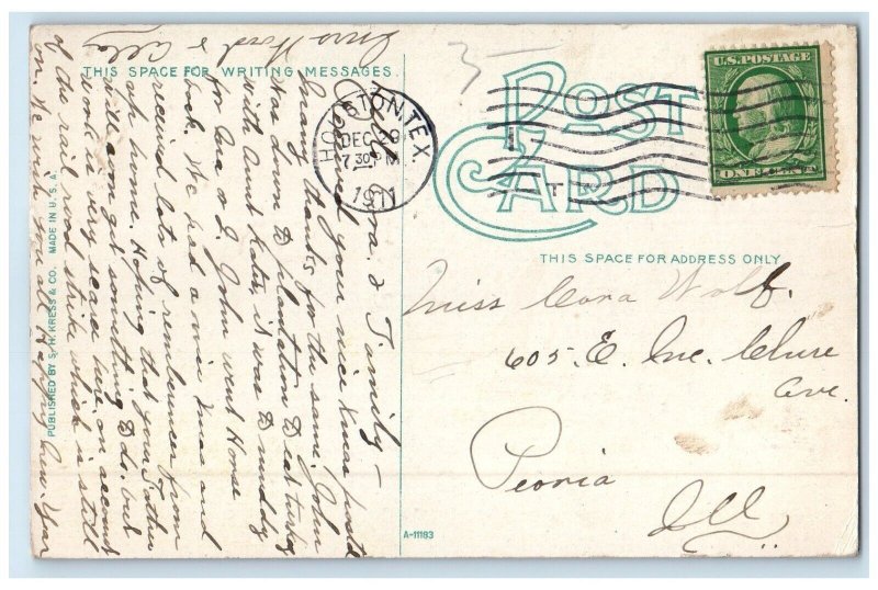 1911 View Campus Rice Institute Exterior Building Houston Texas Vintage ...