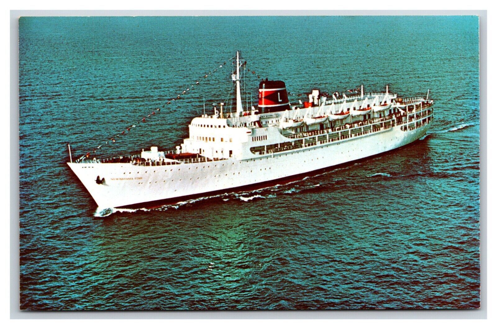 Eastern Steamship Lines Issued SS New Bahama Star Ship UNP Chrome ...