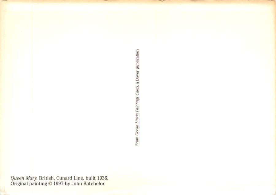 Queen Mary Cunard Line & Interior Vies Ship Unused | Topics - Royal ...