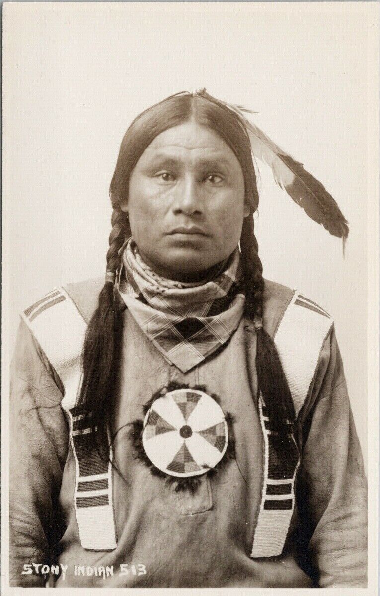 Byron Harmon #513 'Stony Indian' First Nations Indigenous Man Stoney ...