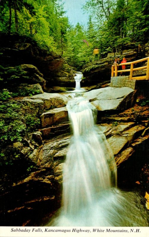 New Hampshire White Mountains Sabbaday Falls On Kancamagus Highway ...