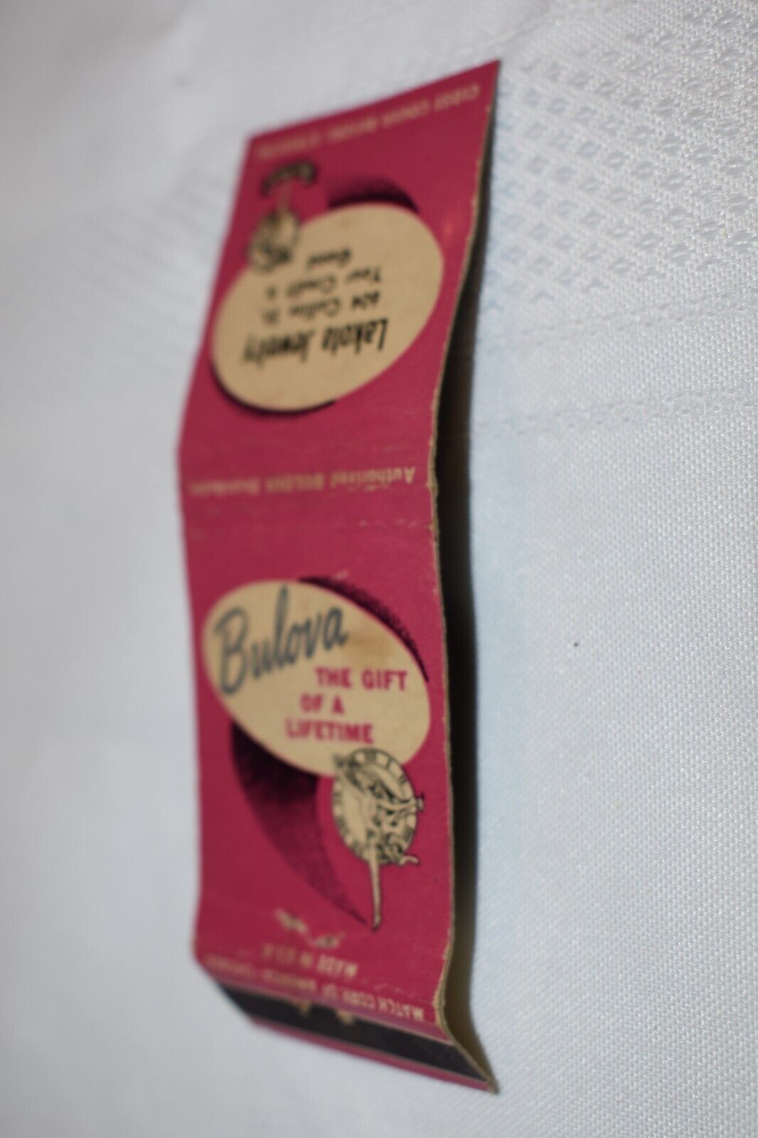 Bulova the Gift of a Lifetime Lakota Jewelry 20 Strike Matchbook Cover ...