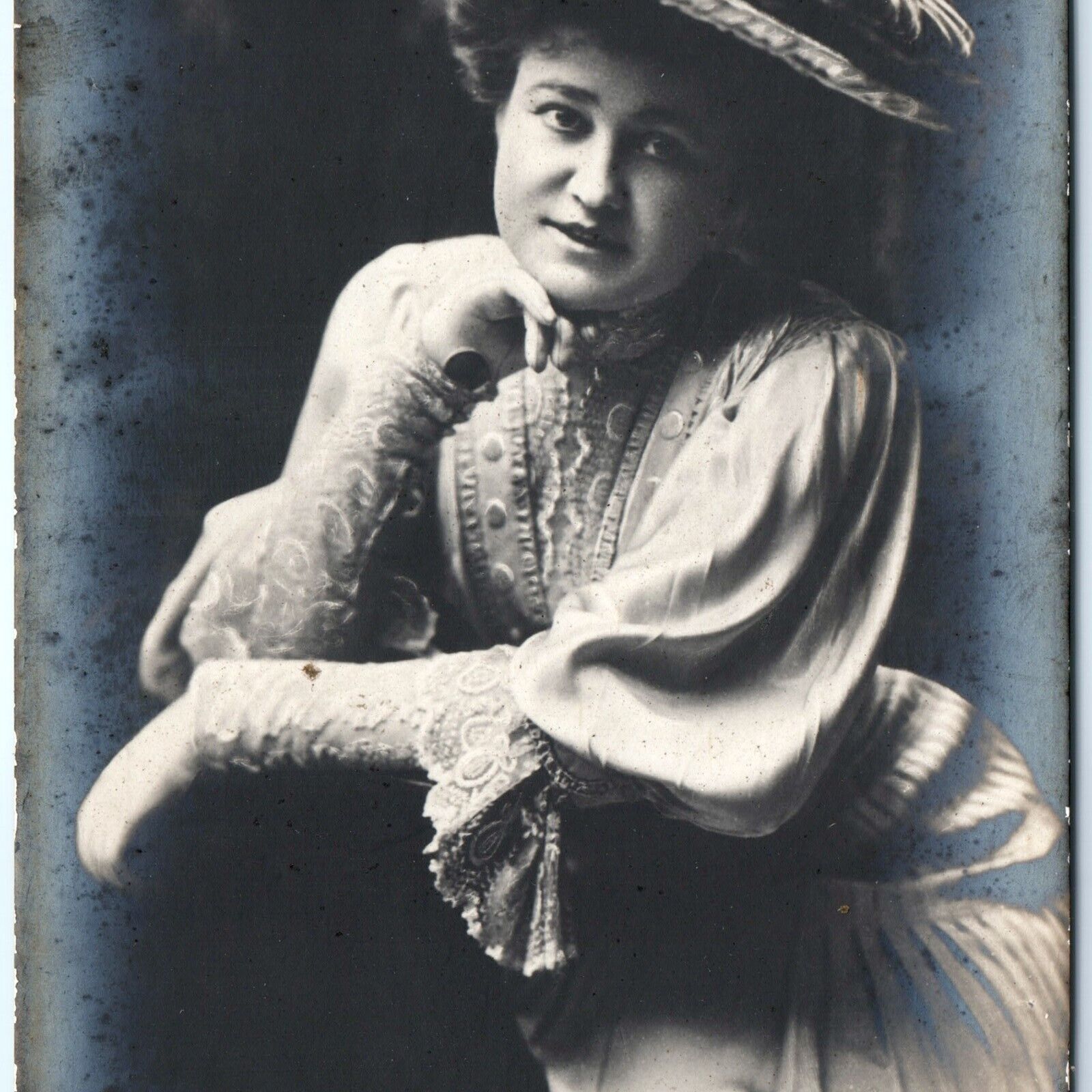 c1900s Minnie Dupree RPPC Stage Actress Real Photo Music Master Silent ...