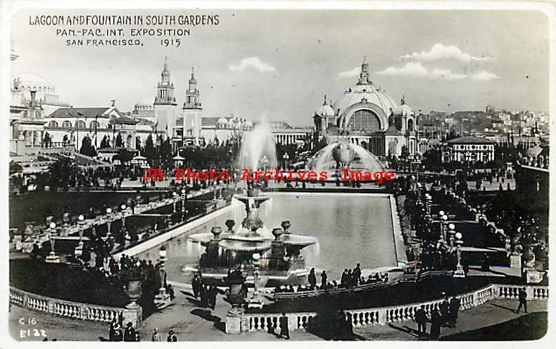 Pan Pacific Expo, PPIE, RPPC, South Gardens Lagoon & Fountain, Photo No ...