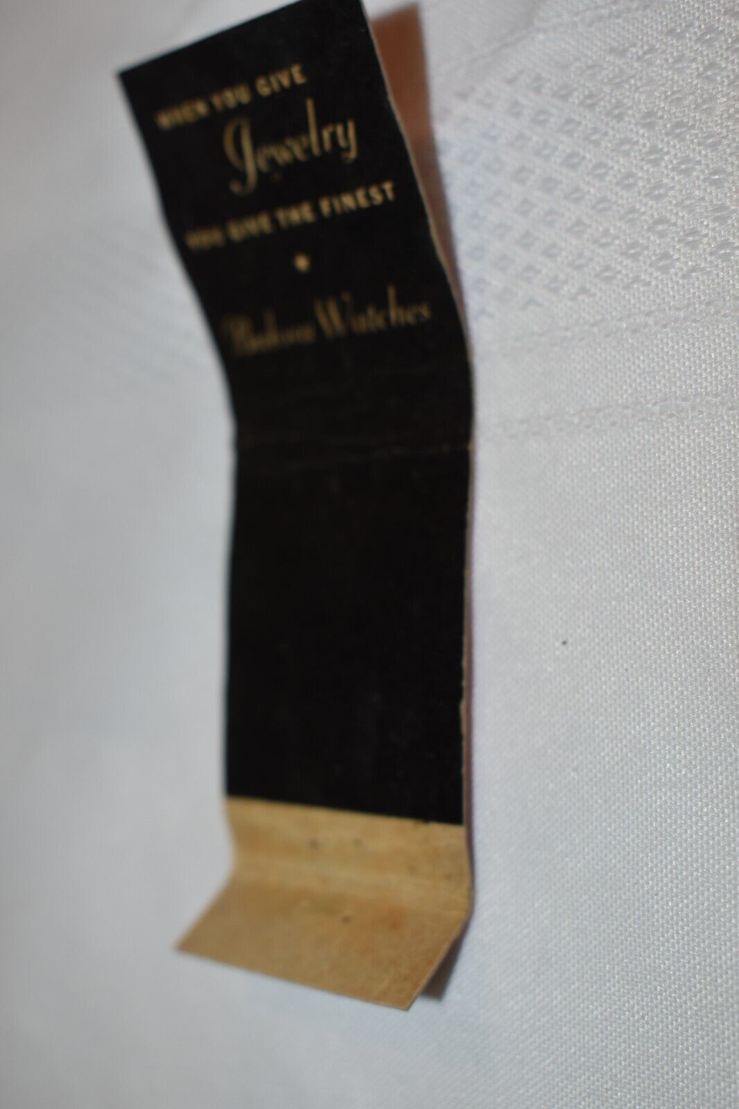 Bulova the Gift of a Lifetime Lakota Jewelry 20 Strike Matchbook Cover ...