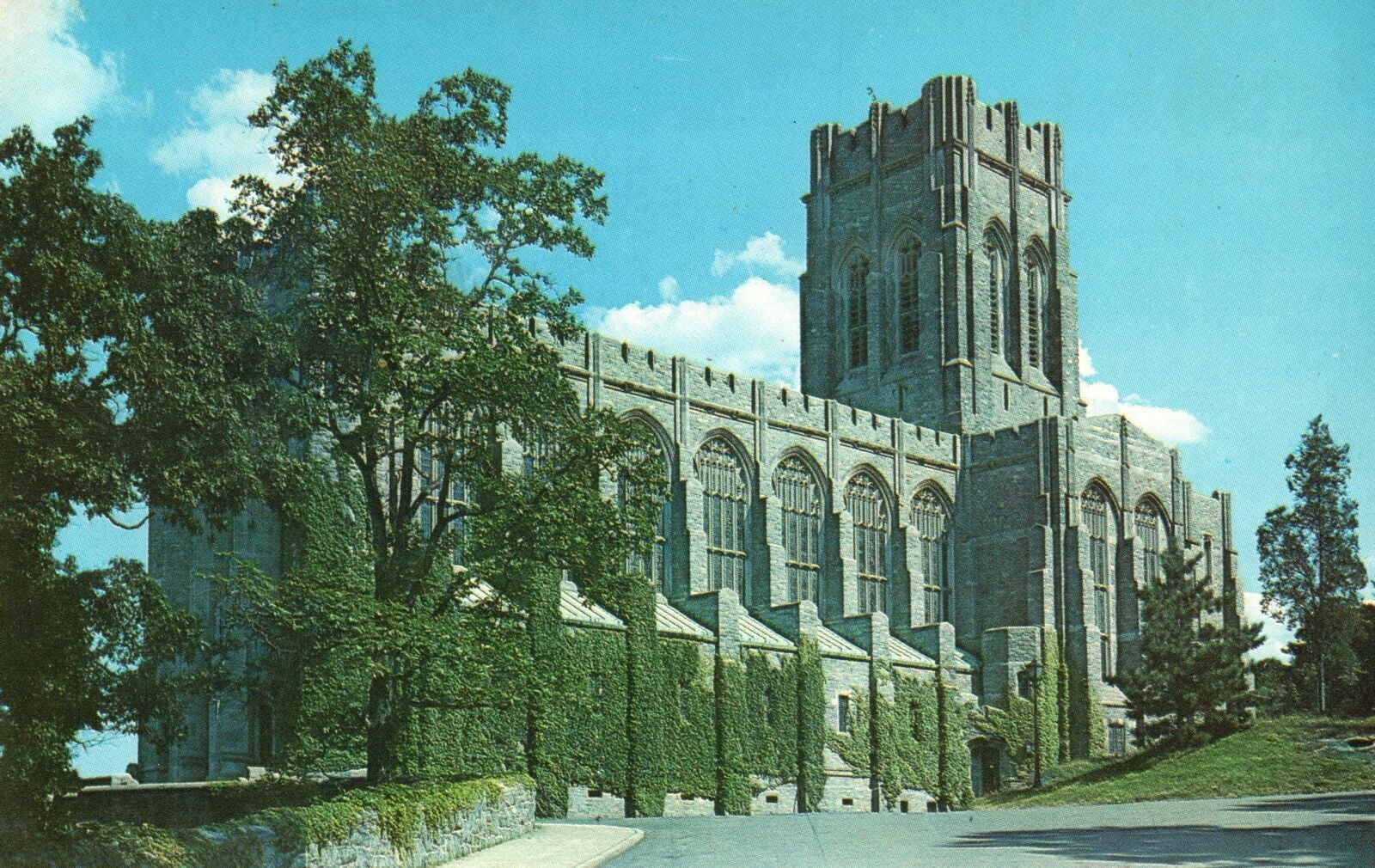 Vintage Postcard Cadet Chapel Modern Gothic Architecture West Point New ...