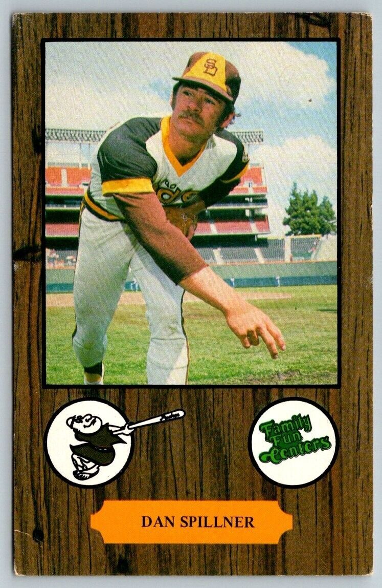 1978 San Diego Padres Dan Spillner Baseball Family Fun Centers Postcard ...