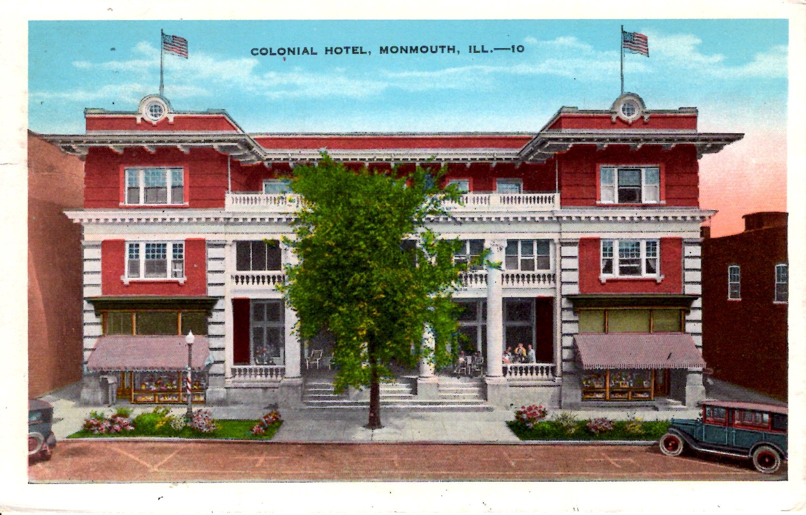 Monmouth, Illinois - A view of the Colonial Hotel - in 1948 | United ...
