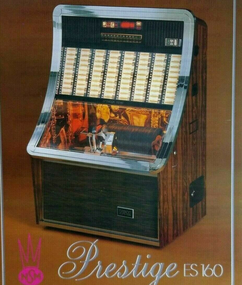 Prestige ES 160 Jukebox Flyer NSM Lowen Germany 1980 Phonograph Art 8. ...