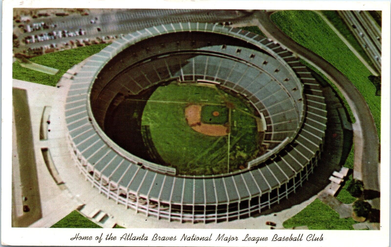 Vintage Postcard Atlanta Braves National Major League Baseball Club ...