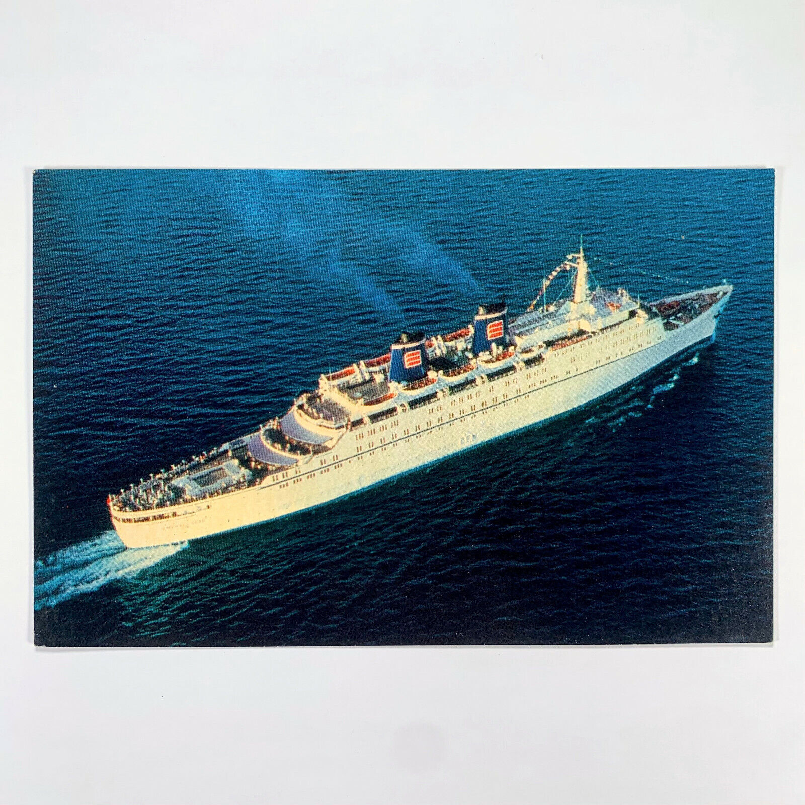 Postcard Steam Ship SS Emerald Seas Eastern Cruise Lines 1960s Chrome ...