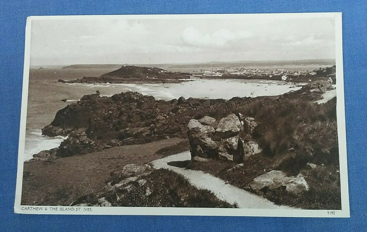 Vintage Postcard Carthew And The Island St.Ives Cornwall C1C | Europe ...
