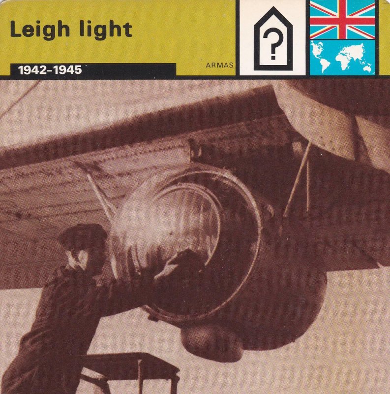 Ficha Armas: Leigh Light. 1942 1945 | Other / Unsorted, Postcard ...