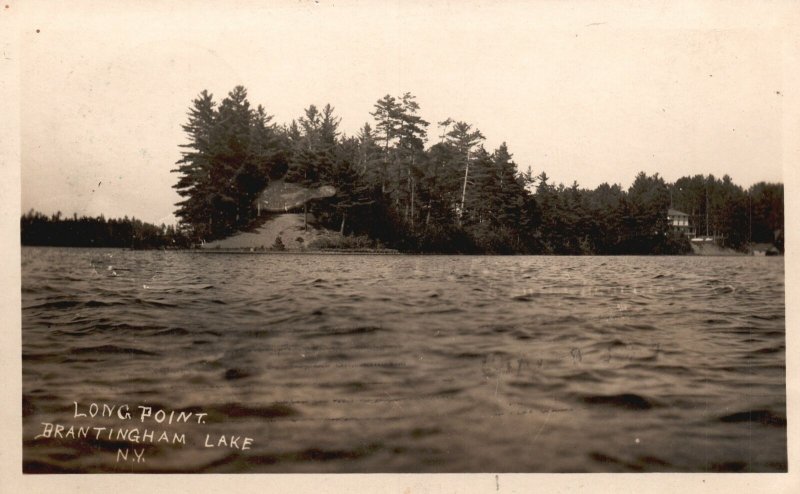 Vintage Postcard Long Point State Park Brantingham Lake Thousand Island ...