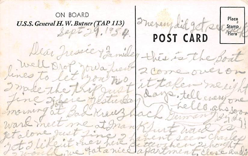 USS Gen H. W. Butner Military Battle Ship Ship | Topics - Militaria ...