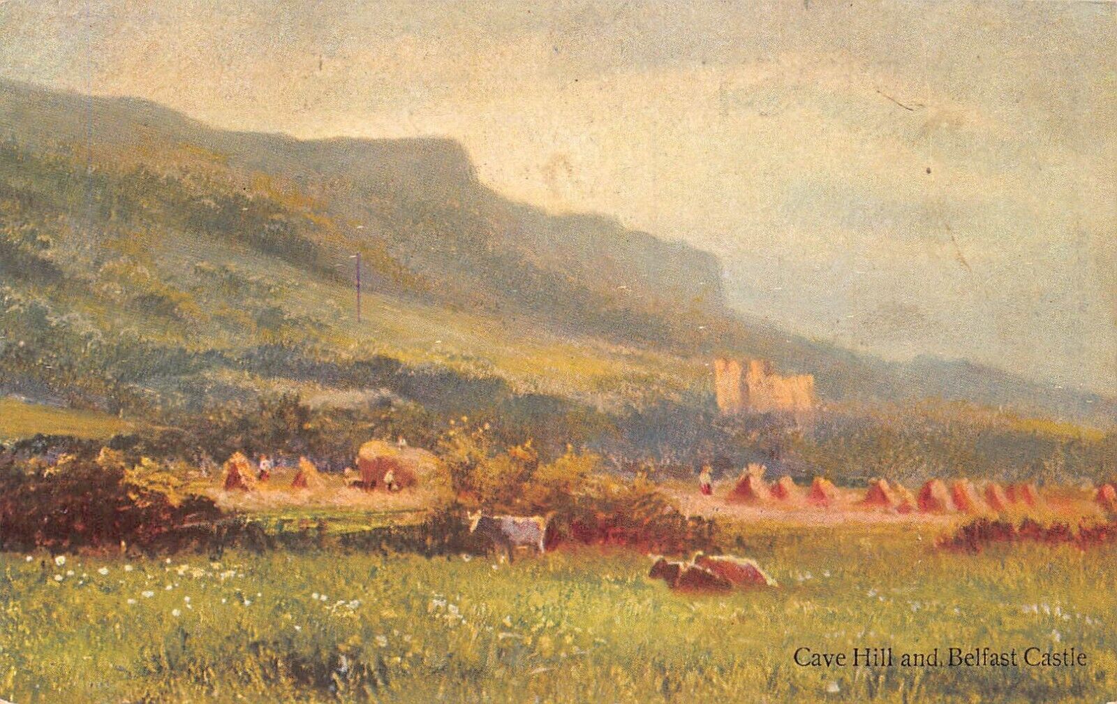 Northern Ireland Belfast Castle and Cave Hill vintage postcard | Europe ...