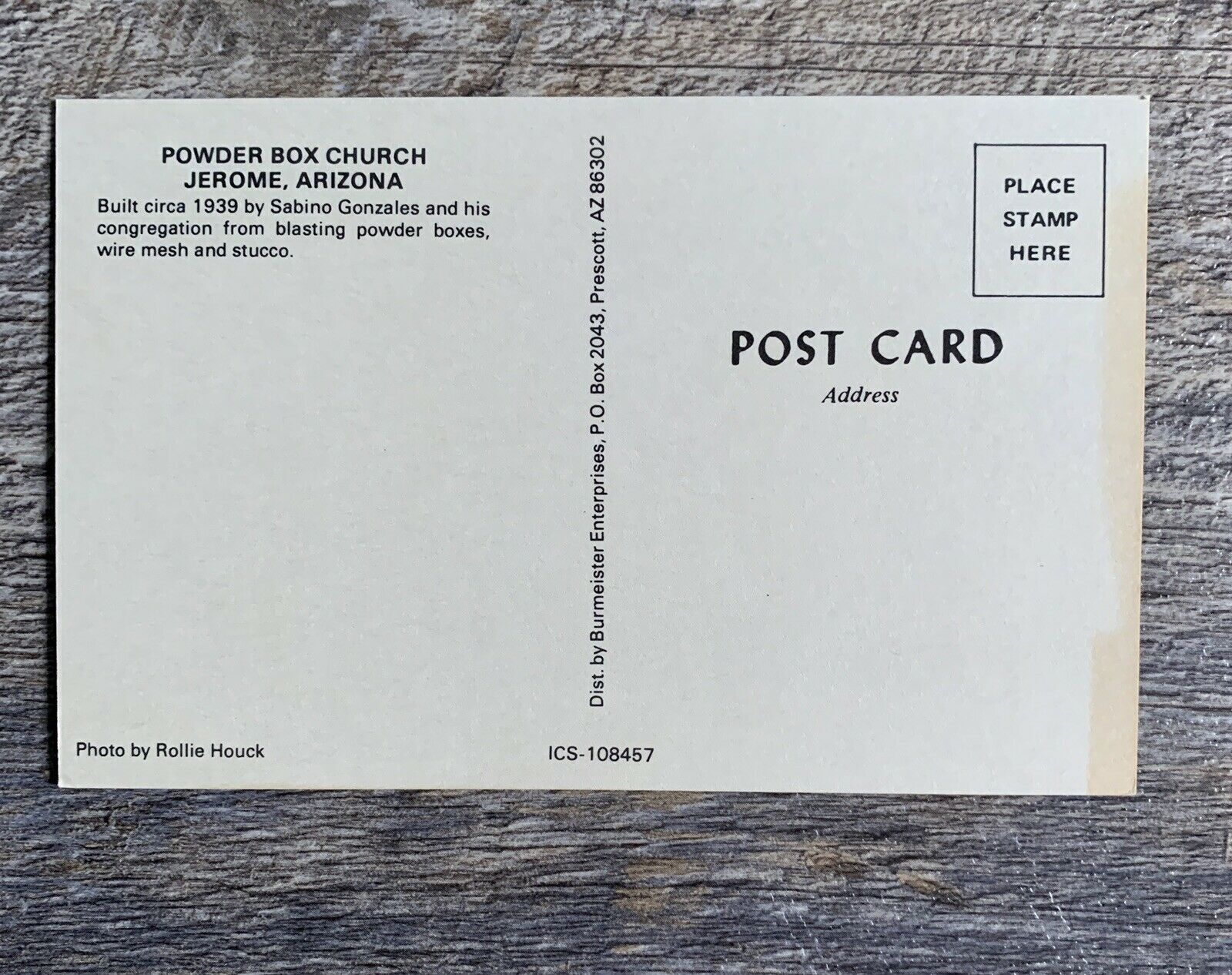 VTG Chrome Powder Box Church—Jerome, Arizona Built c.1939 Sabino ...