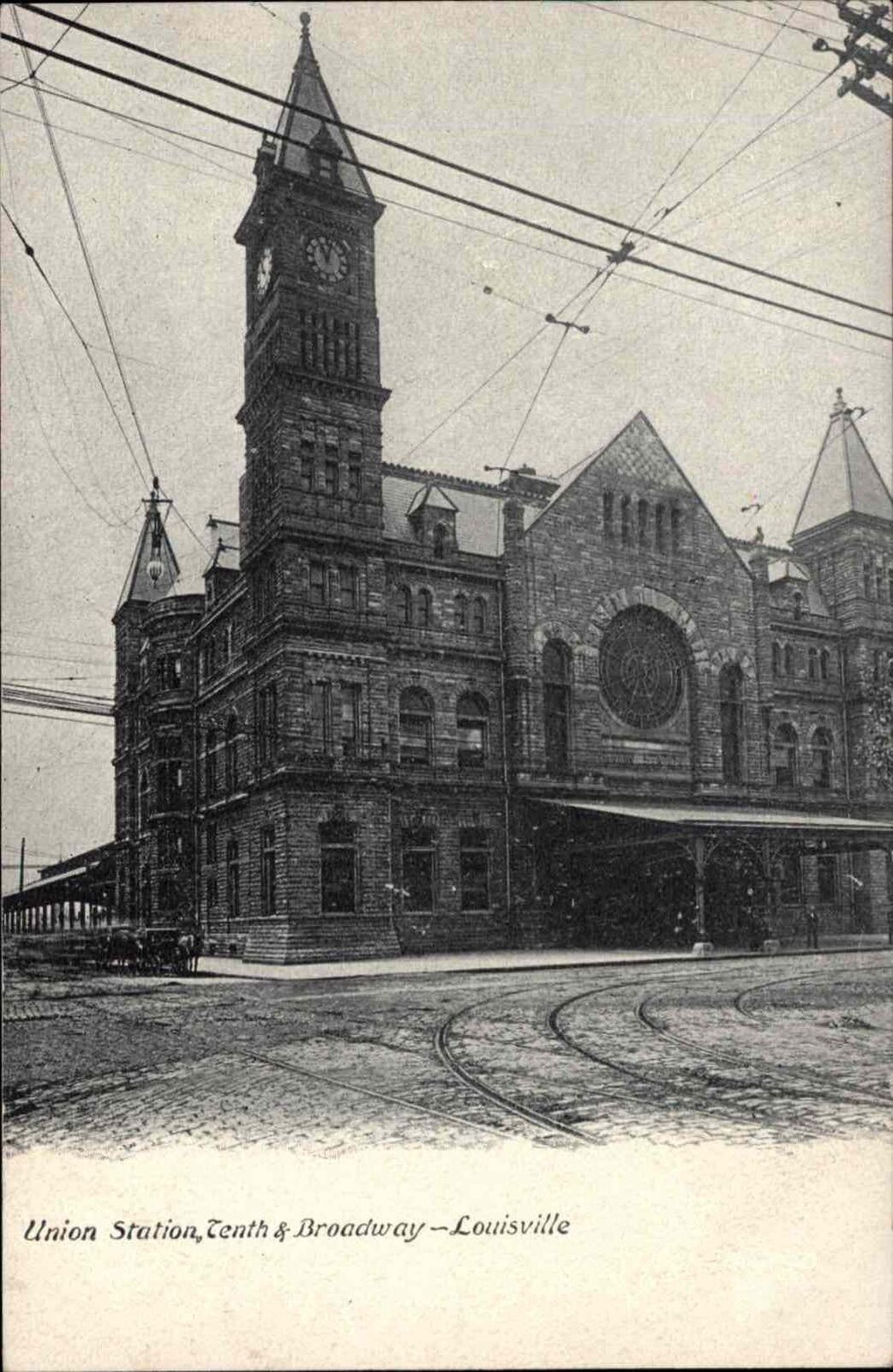 Louisville Kentucky KY Union Railroad Train Station Depot c1910 Vintage ...