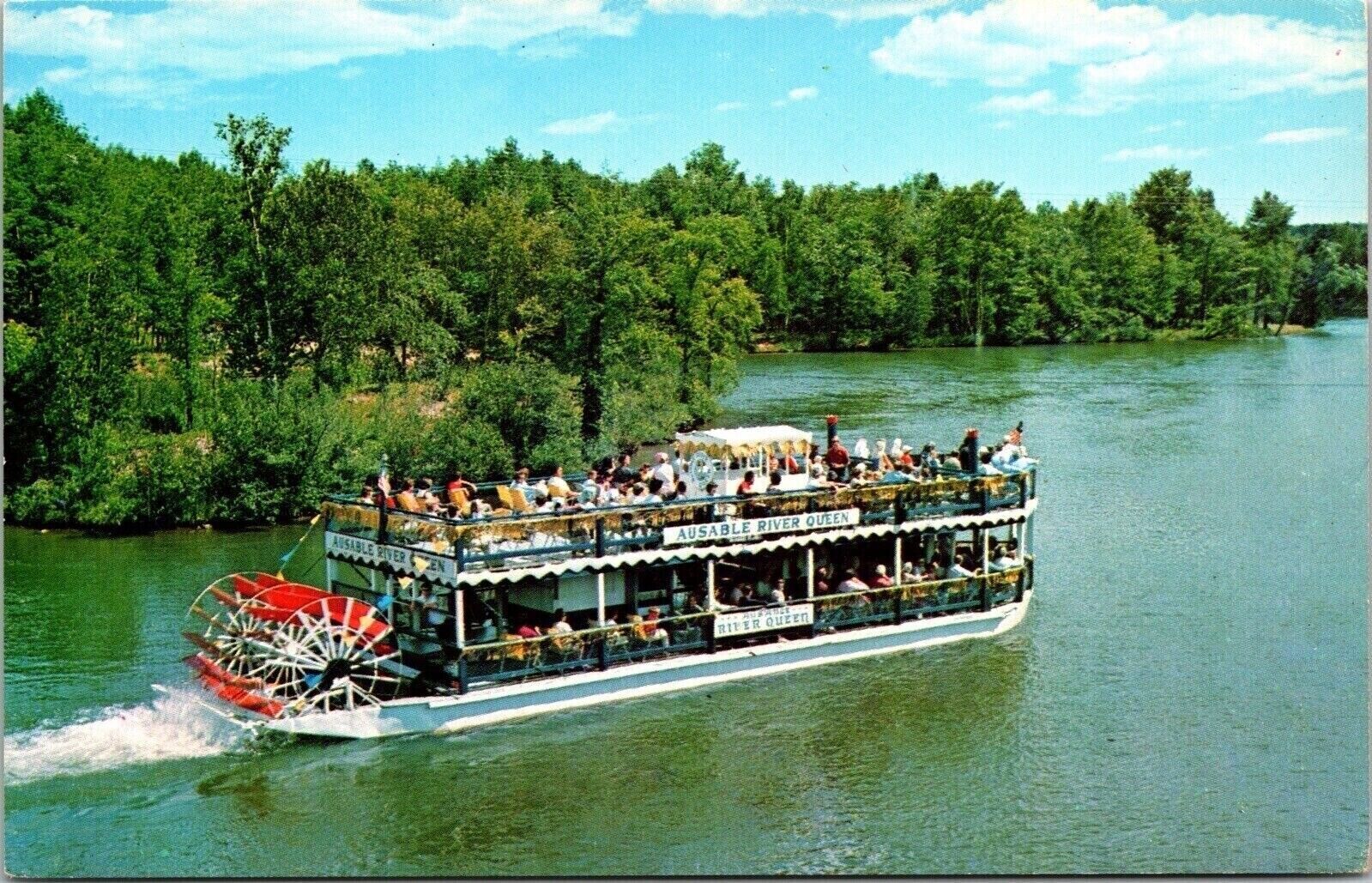 River Queen Scenic Boat Au Sable Five Channels Dam Oscoda Michigan MI ...
