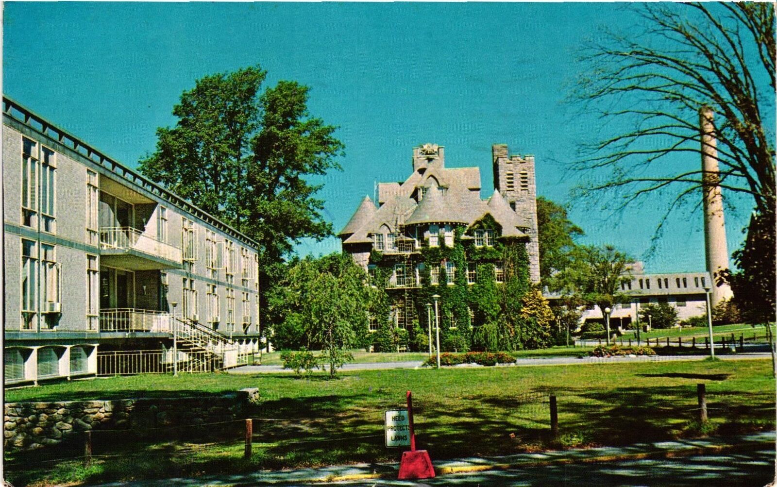 Vintage Postcard- The administration building and Davis Hall at the ...