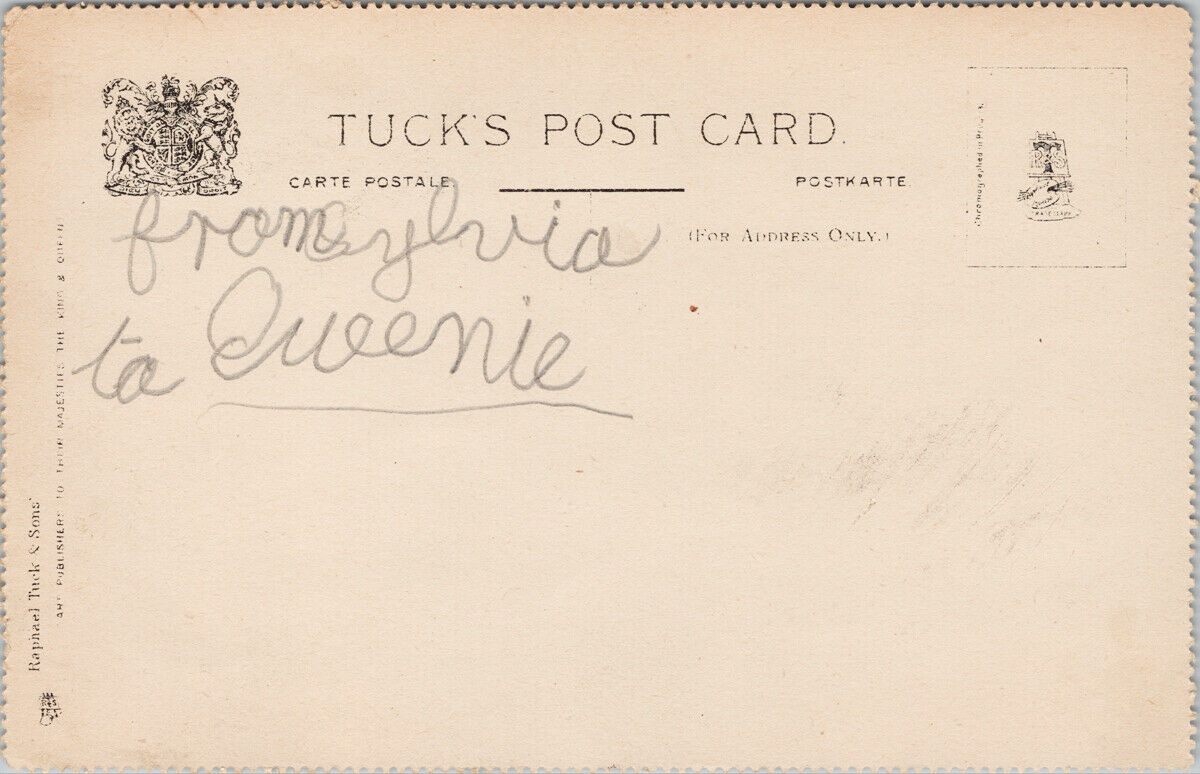 Mary Had A Little Lamb Children Toy Lamb Being Pulled TUCK Postcard G69 ...