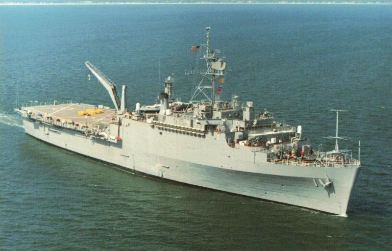 Postcard USS Raleigh LPD-1 Amphibious Transport Dock | Topics ...
