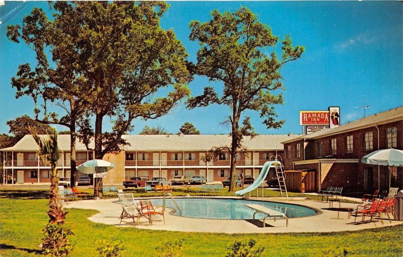 Houston Texas TX 1960s Postcard Ramada Inn Swimming Pool | United ...